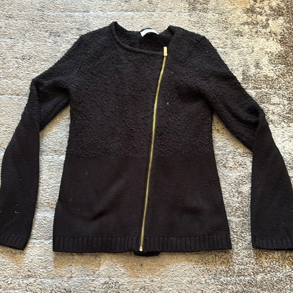 Calvin Klein | Tops | Used Black Calvin Klein Side Zip Sweater Very ...